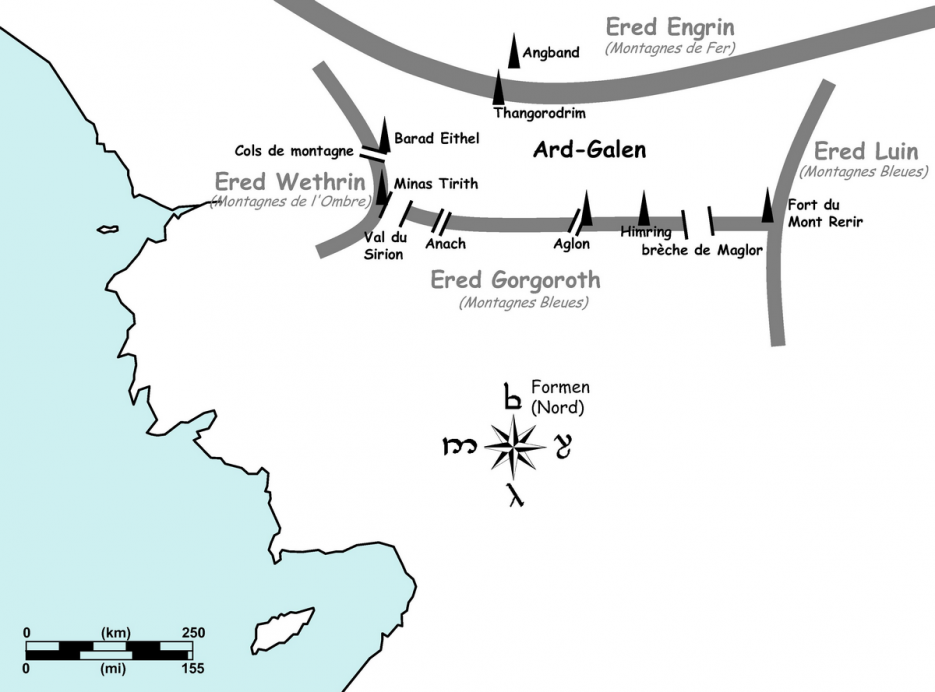 Un atlas géopolitique du Beleriand | JRRVF - Tolkien en Version Française