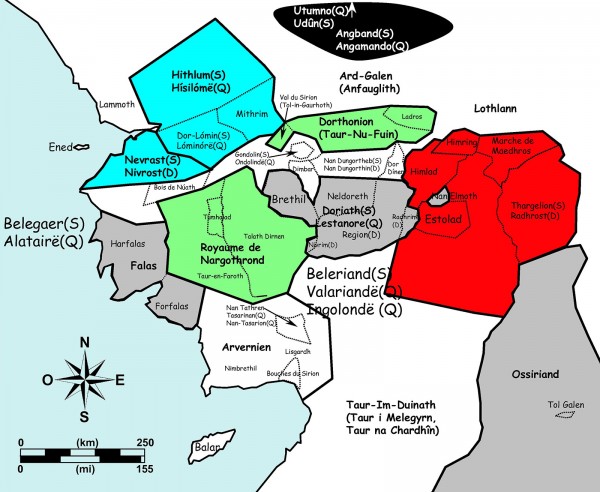 » Un atlas géopolitique du Beleriand